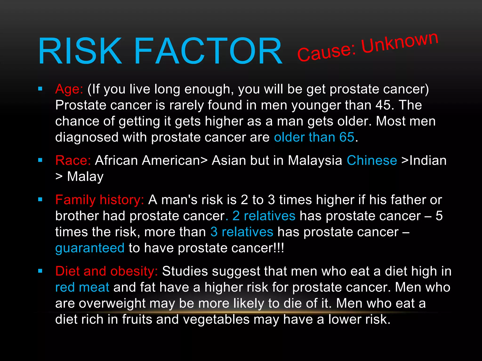 Prostate cancer for public awareness by DR RUBZ | PPTX