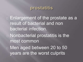 Prostate disorders | PPTX