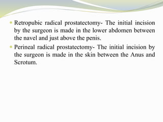 Prostate cancer (Carcinoma of the prostate) Presented By Mr B.Kalyan ...