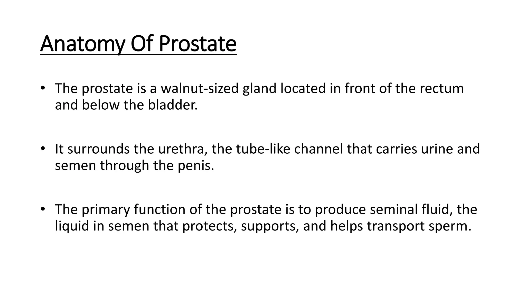 PROSTATE CANCER. a type of cancer that affects the prostate gland | PDF