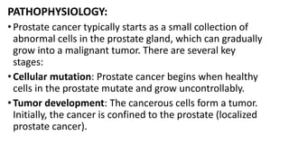 PROSTATE CANCER. a type of cancer that affects the prostate gland | PDF