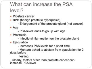 Prostate cancer health talk | PPTX