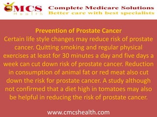 Prostate cancer symptoms diagnosis and treatment. | PPTX