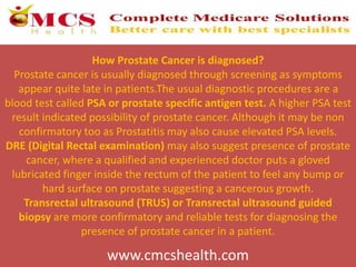 Prostate cancer symptoms diagnosis and treatment. | PPTX