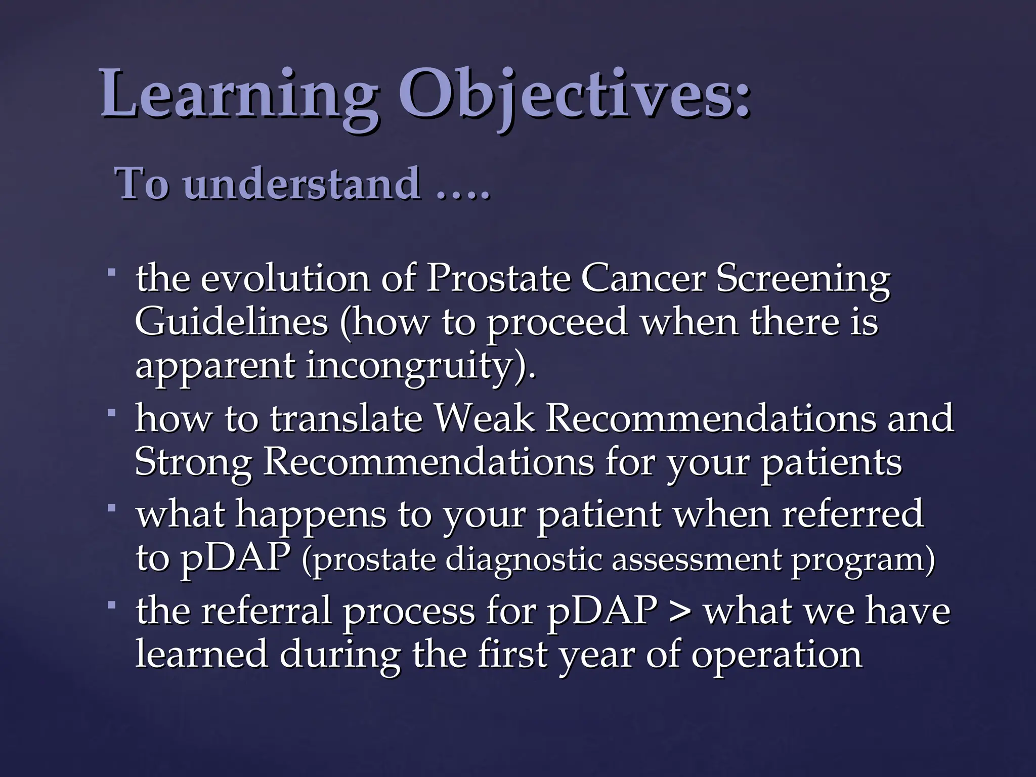 Prostate Cancer-Update grand rounds in u | PPT
