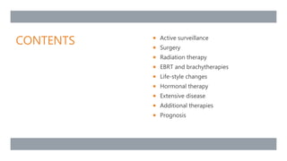 Management of Prostate Cancer | PPTX