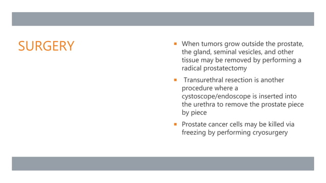 Management of Prostate Cancer | PPTX | Cancer | Diseases and Conditions