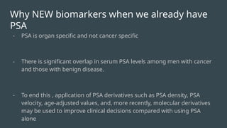 Prostate cancer biomarkers presentation .pptx