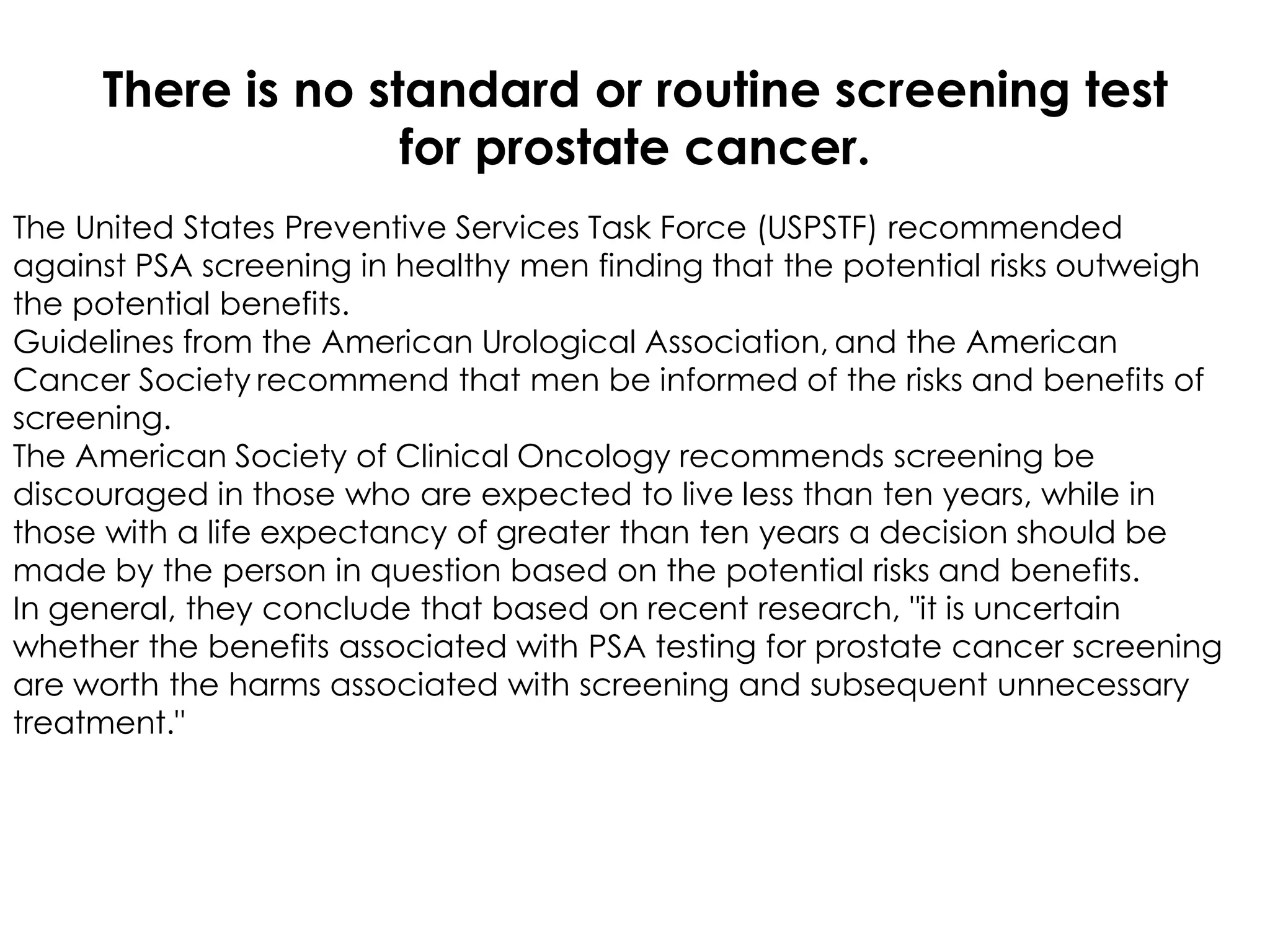 Prostate cancer cause defined symptom risk factors | PPTX