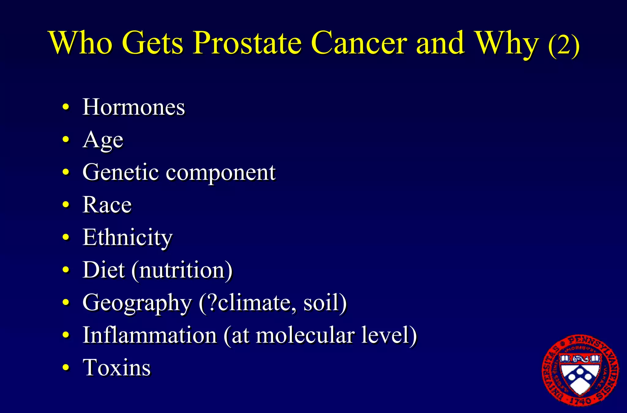 Prostate Cancer Overview | PDF
