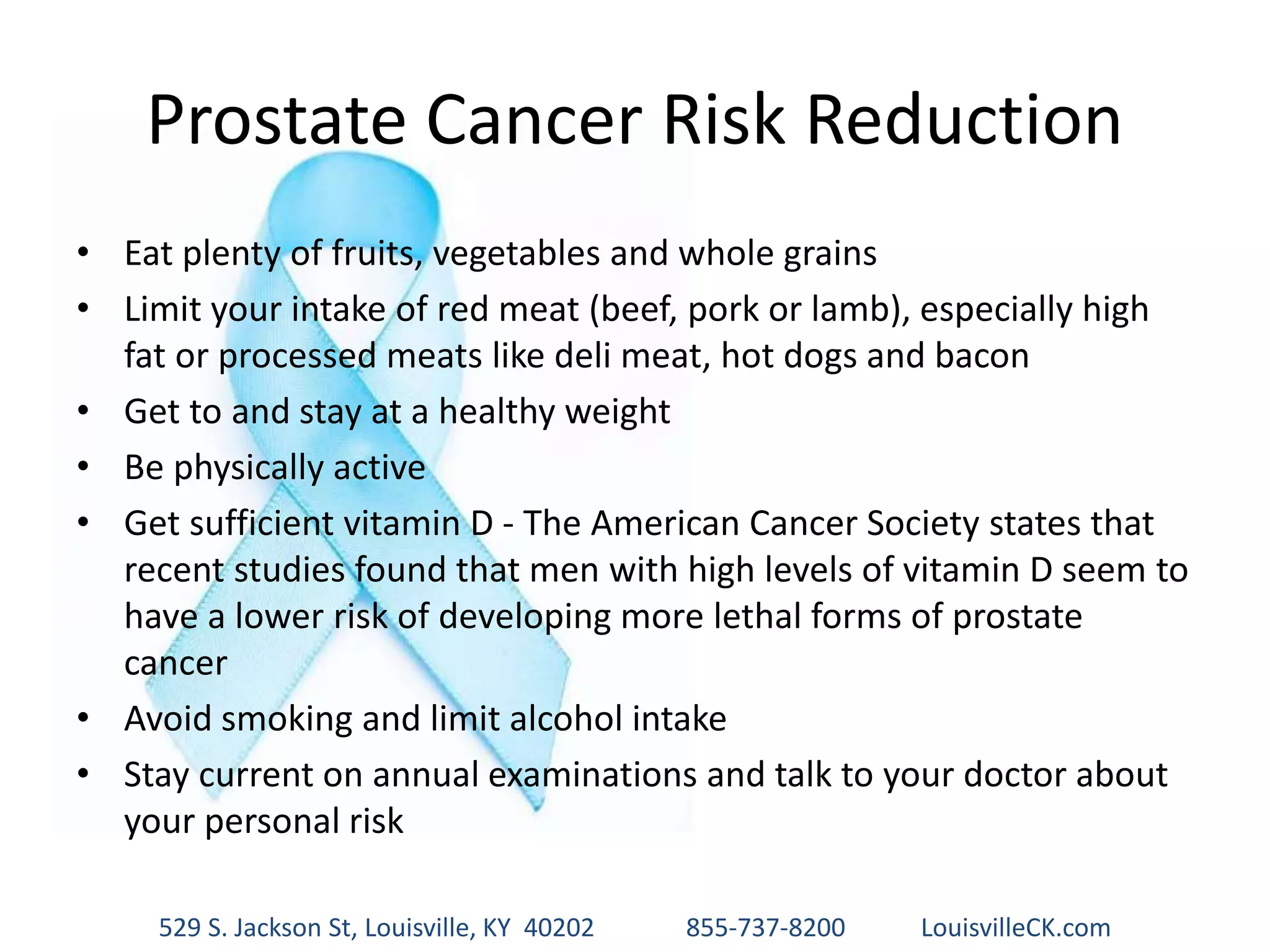 Prostate Cancer Prevention LCK | PPT