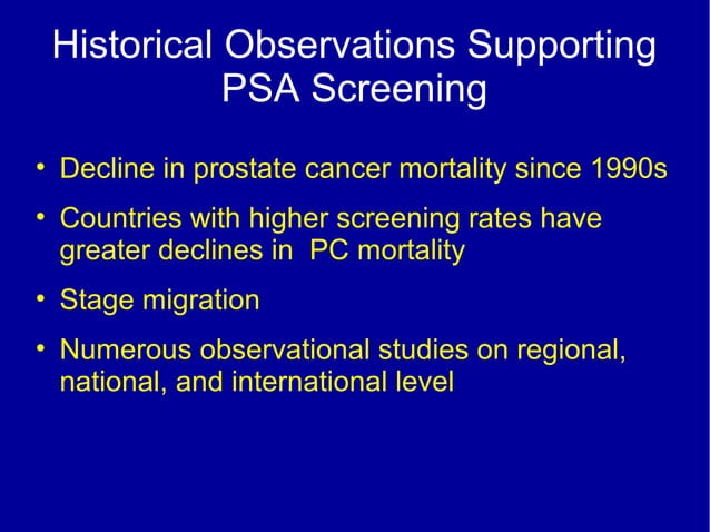 Prostate Cancer Screening | PPT