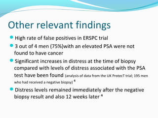 Prostate Cancer Testing and Screening | PPT