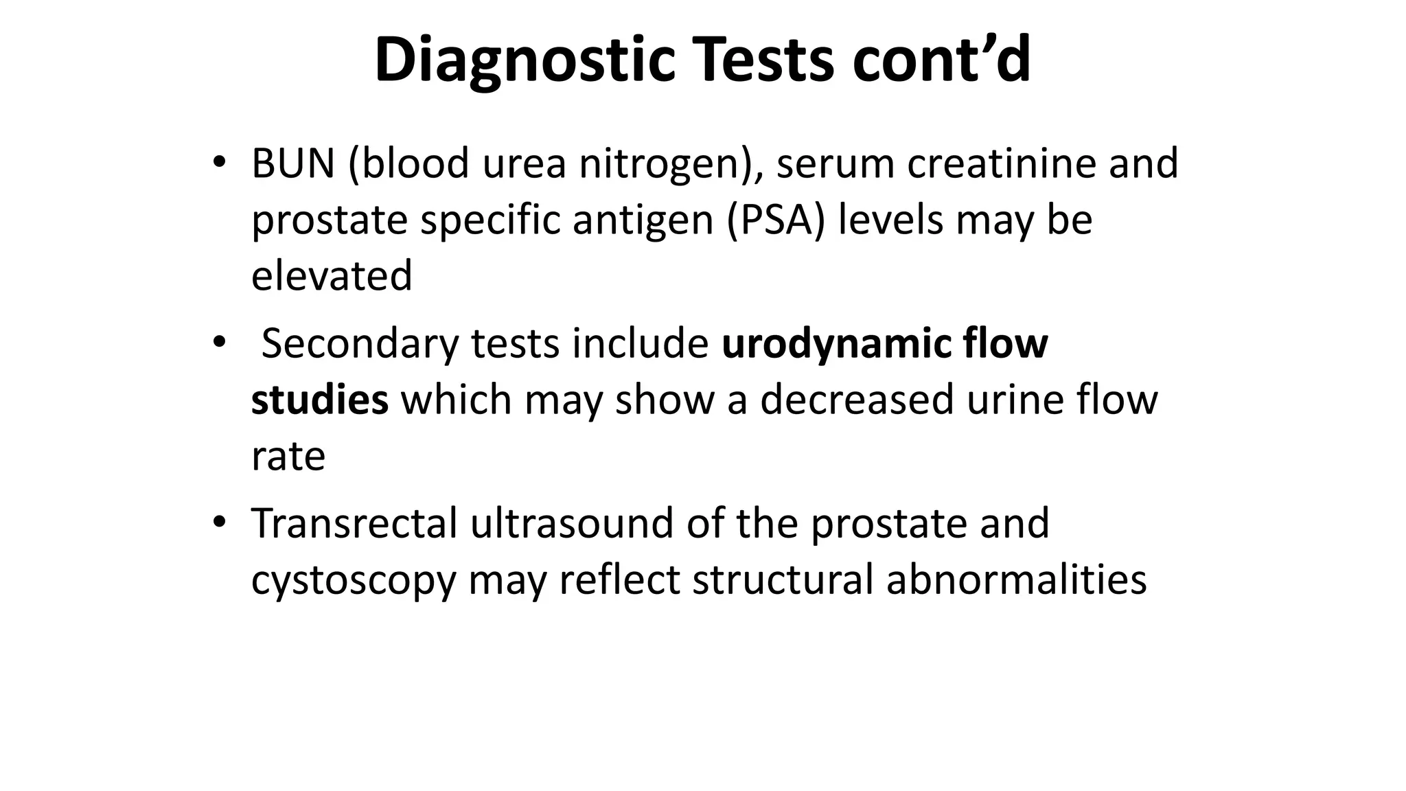 PROSTATE DISORDERS, BPH, Prostatitis.ppt