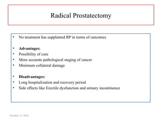 Prostate cancer panel discussion Radiation therapy vs Surgery | PPTX