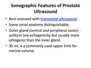 Prostate ultrasound (basic) | PPTX