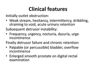 Prostatic enlargement | PPTX