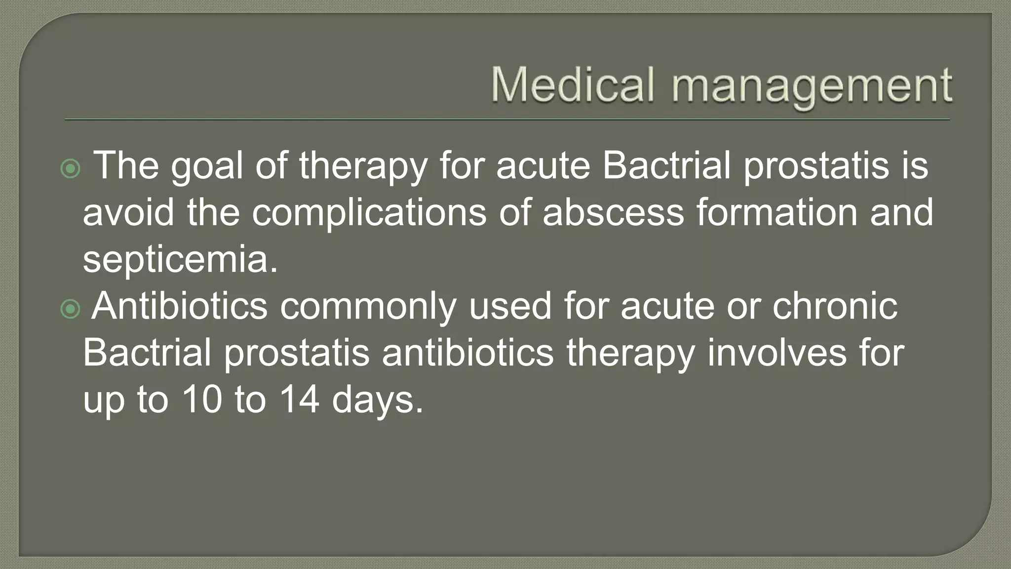 Prostatitis | PPTX
