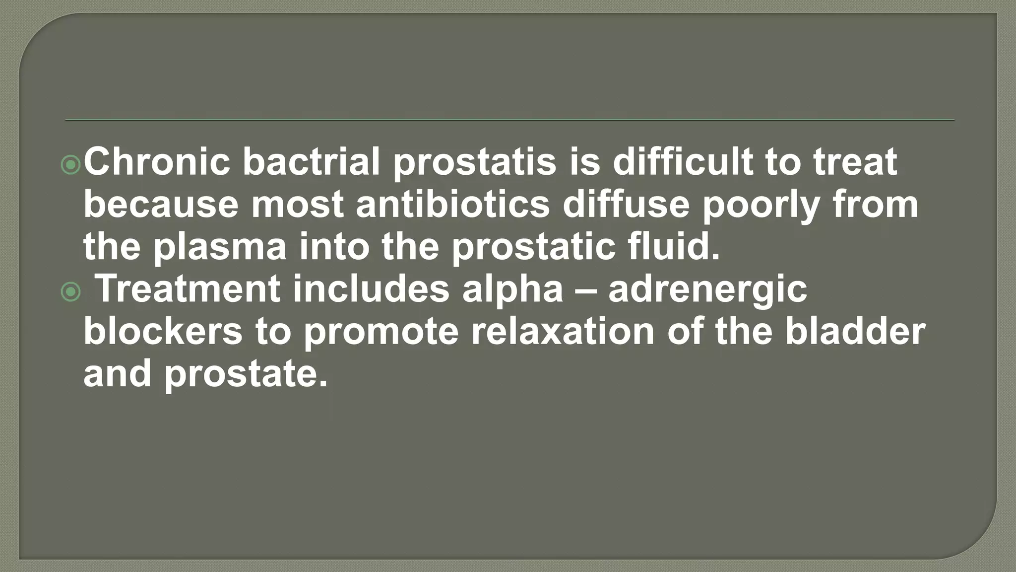Prostatitis | PPTX