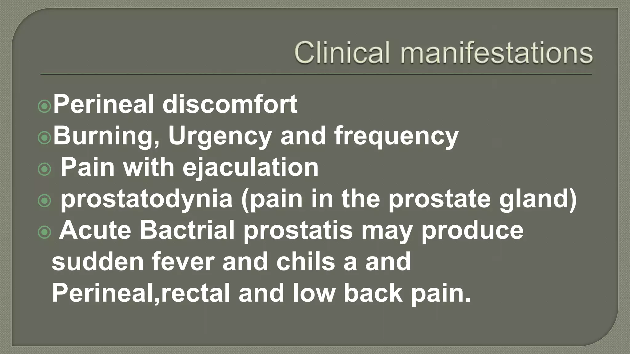 Prostatitis | PPTX