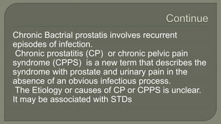 Prostatitis | PPTX
