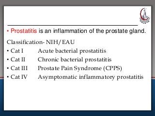 Prostatitis | PPTX