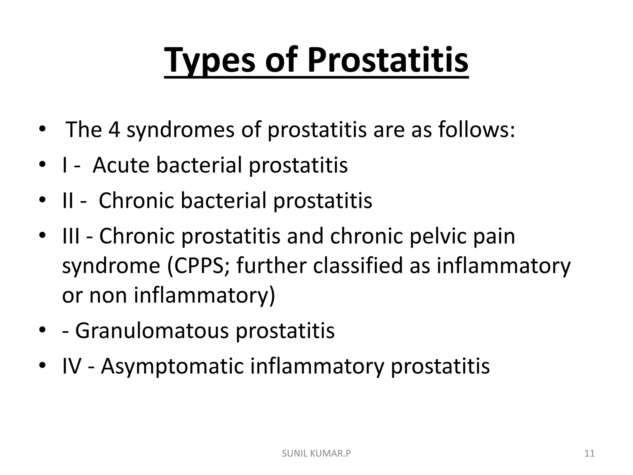 Prostatitis | PPTX
