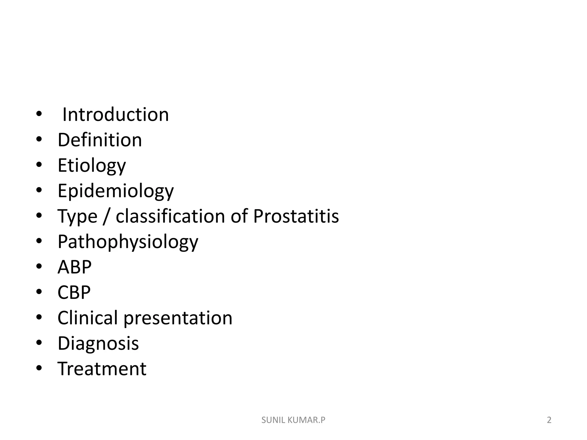 Prostatitis | PPTX