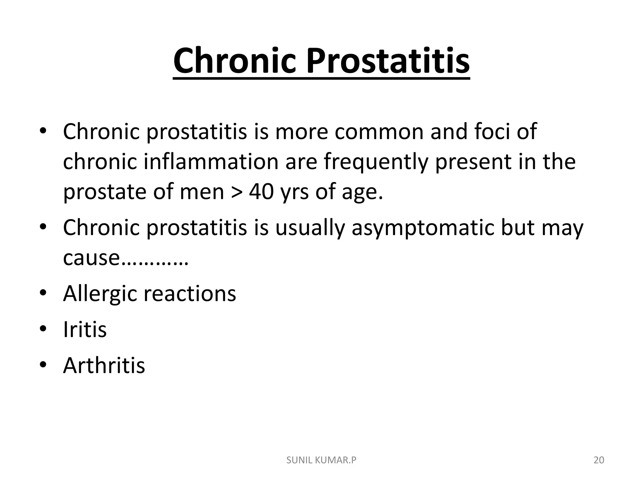 Prostatitis | PPTX