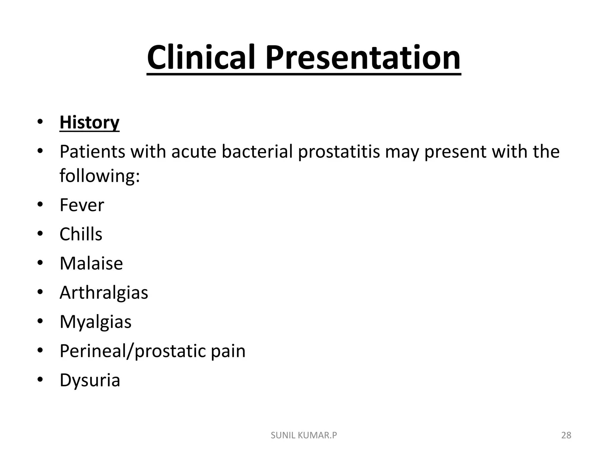 Prostatitis | PPTX