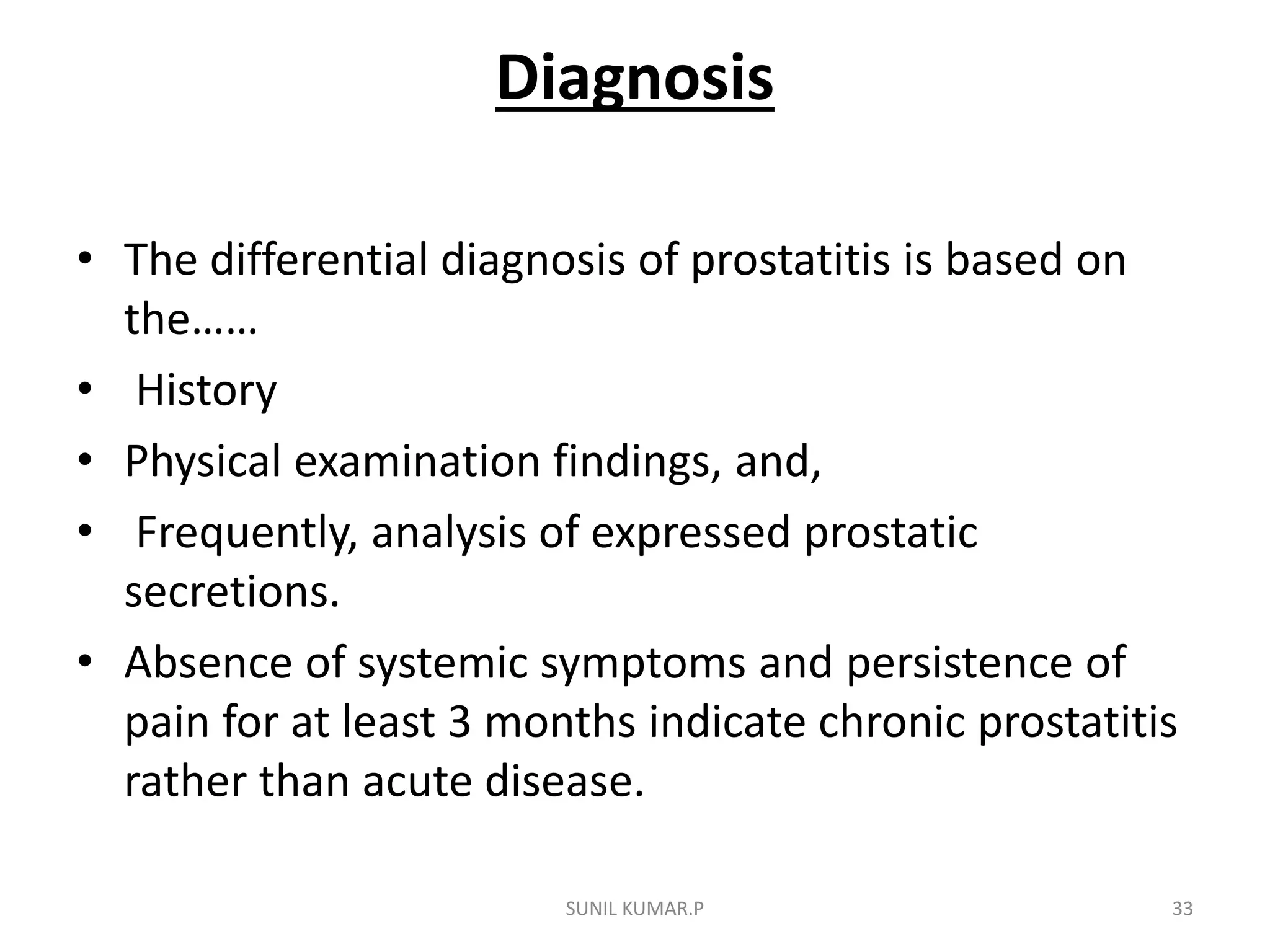 Prostatitis | PPTX