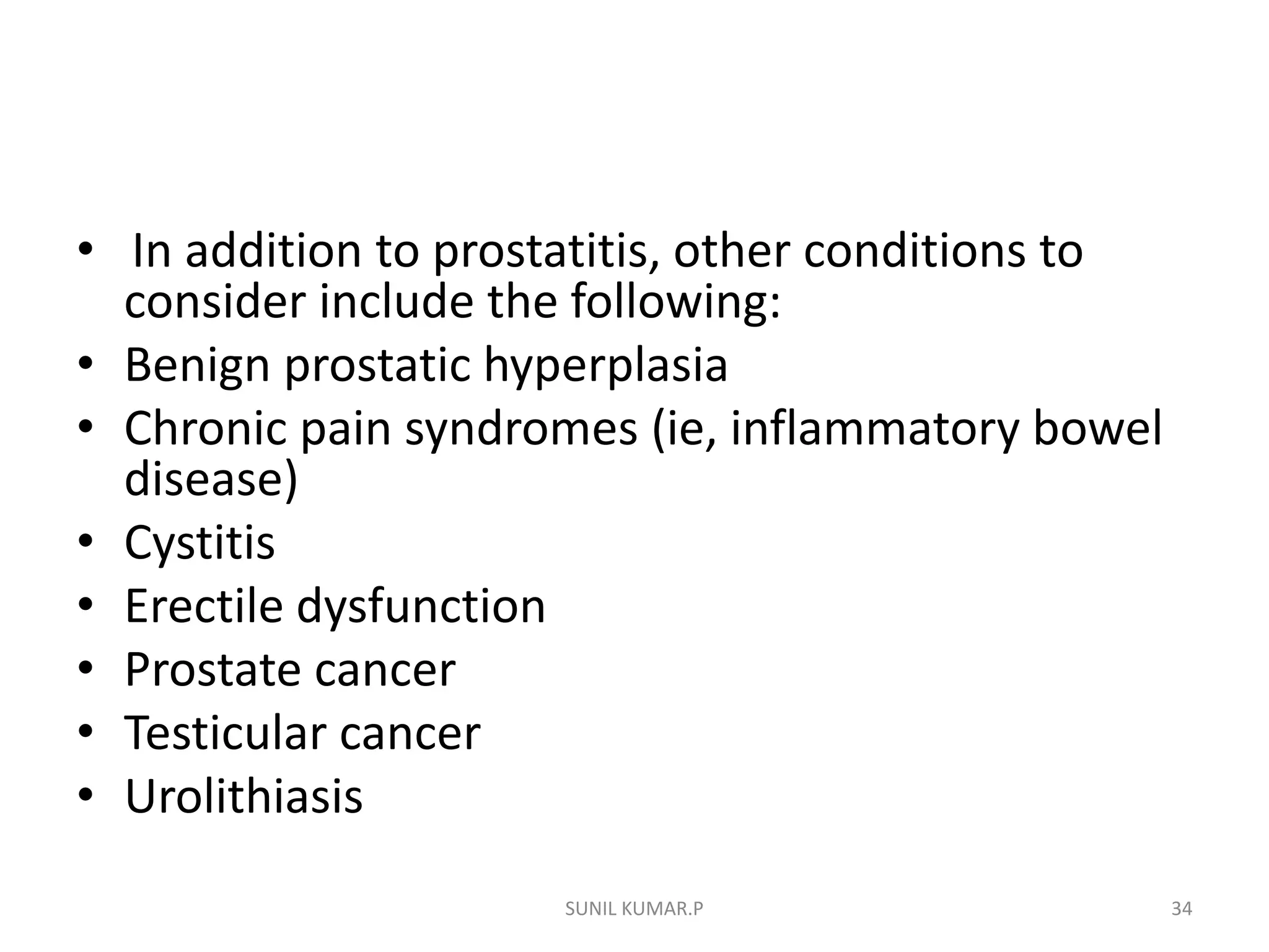 Prostatitis | PPTX