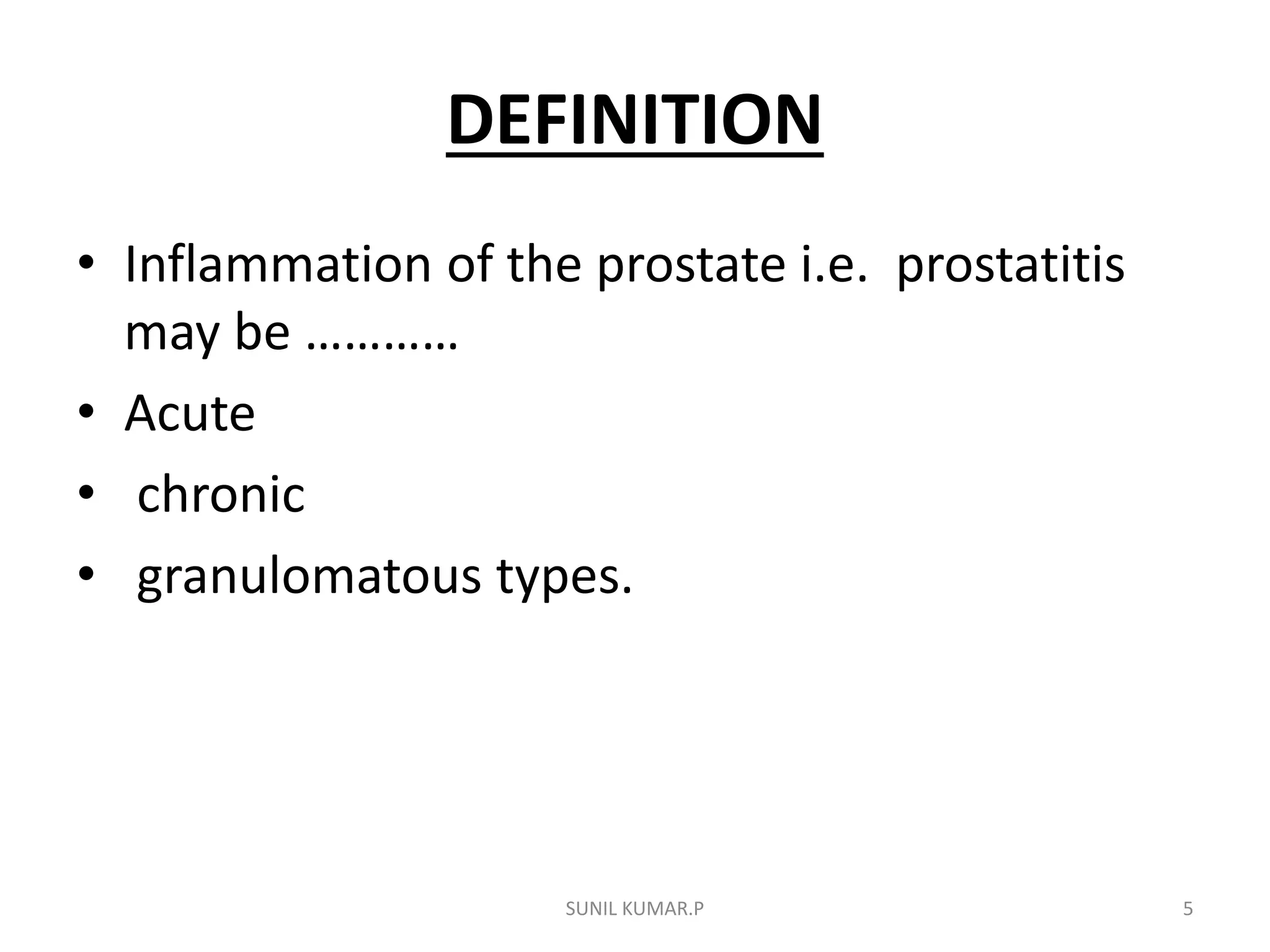 Prostatitis | PPTX