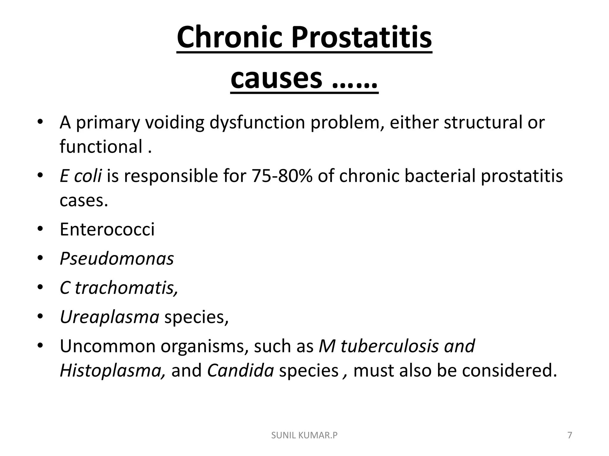 Prostatitis | PPTX