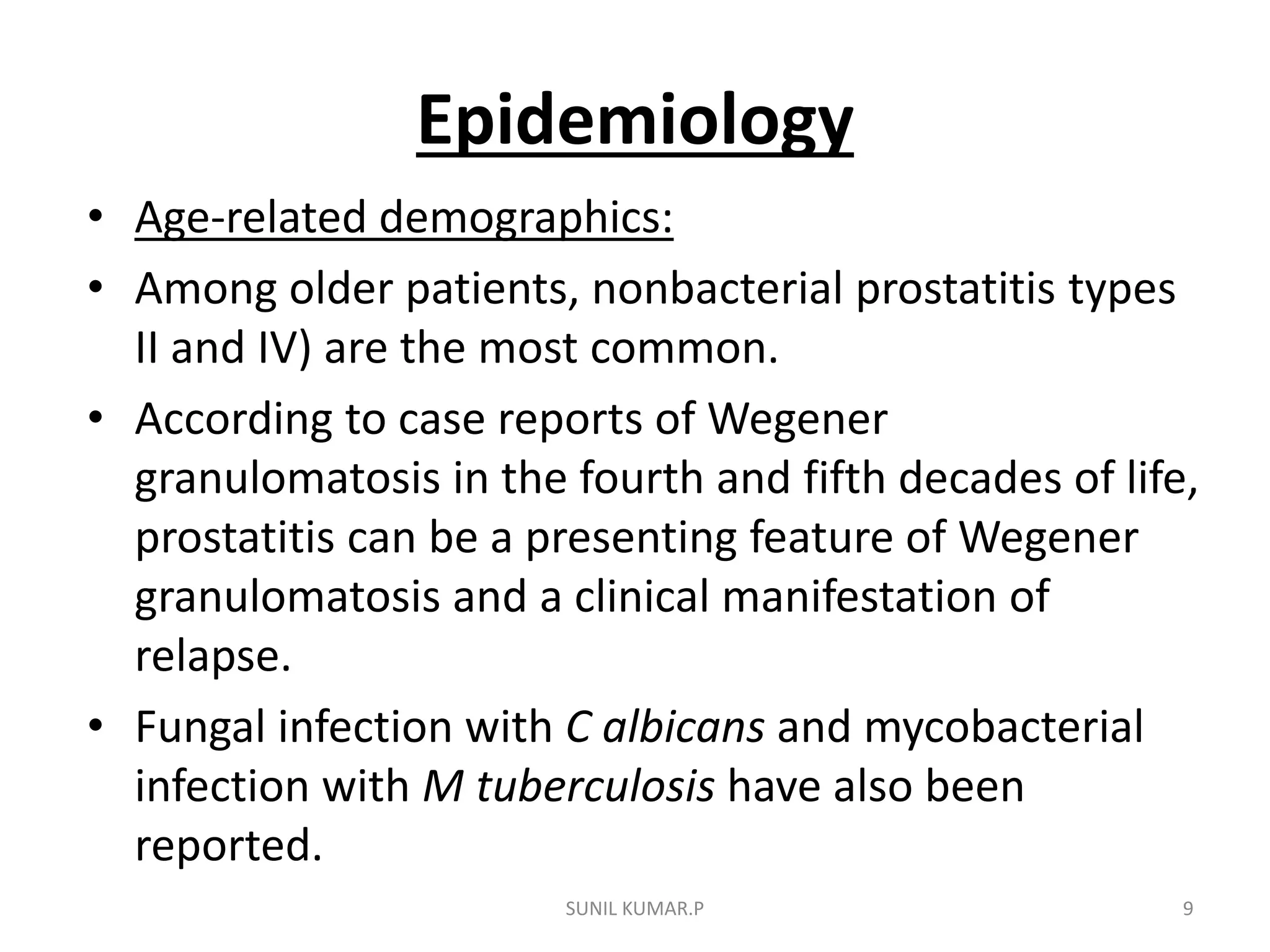 Prostatitis | PPTX