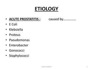 Prostatitis | PPTX