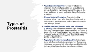 Prostatitis: Explained Symptoms, Causes, & Treatment Guide | PPTX