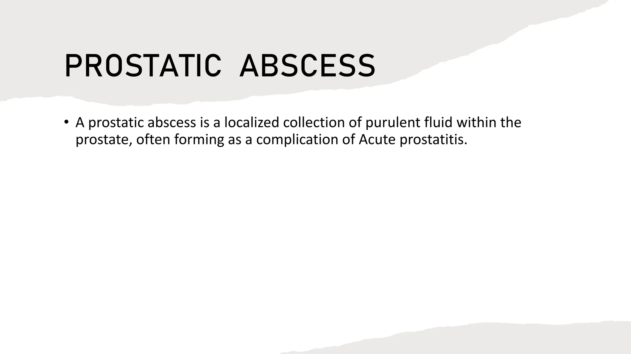 Prostatitis both Acute and Chronic .pptx