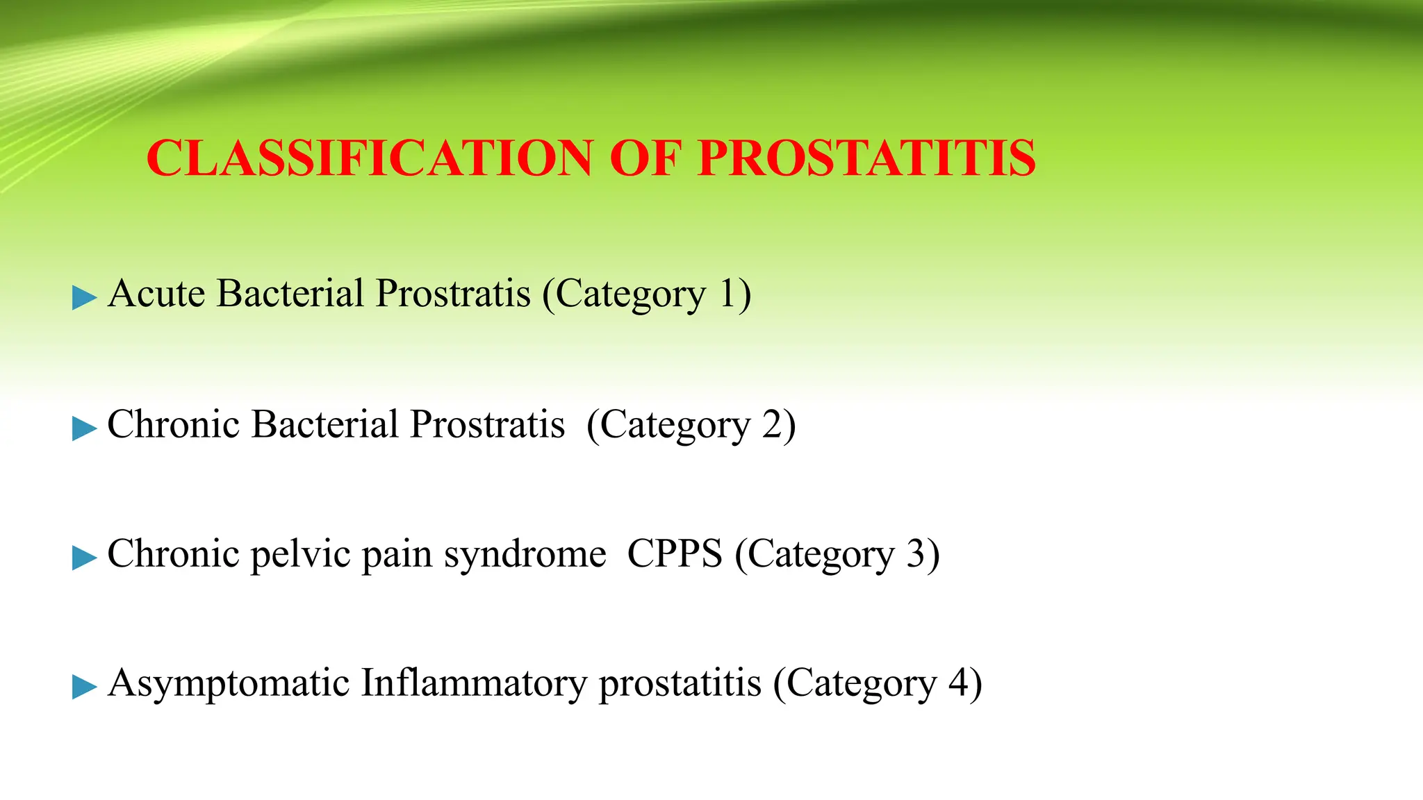 Disorder of the Male Reproductive organ Prostatitis.pptx