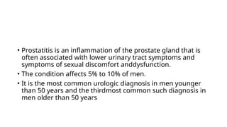 Prostatitis and Urinary Tract Infections.pptx