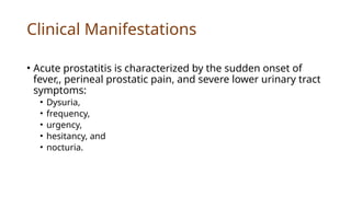 Prostatitis and Urinary Tract Infections.pptx