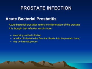Urology 5th year, 3rd lecture (Dr. Sarwar) | PPT