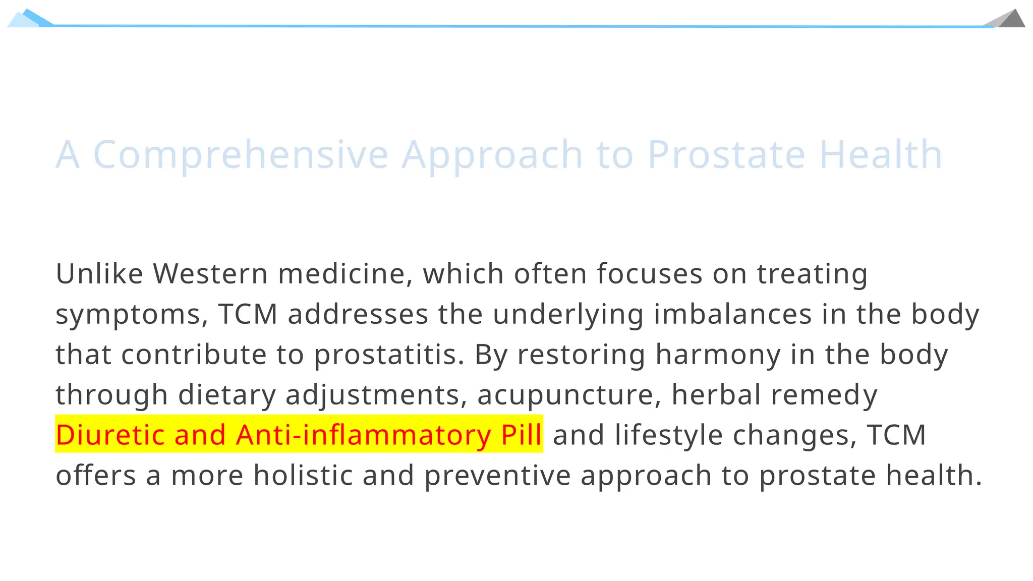 Prostatitis and Traditional Chinese Medicine- A Holistic Approach to ...