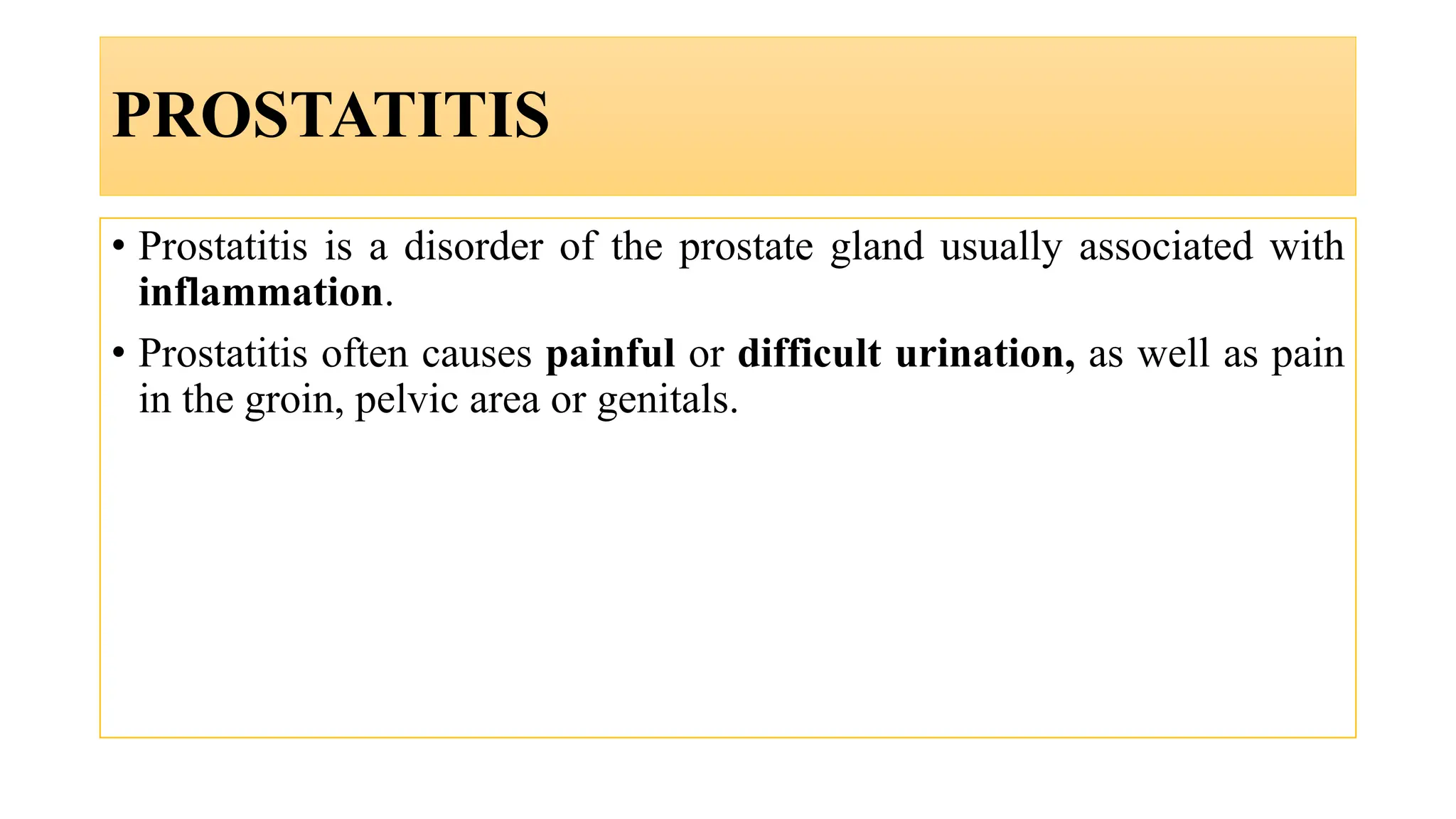 Prostatitis & Prostate Cancer.pptx (Male Reproductive System) | PPTX