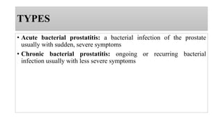 Prostatitis & Prostate Cancer.pptx (Male Reproductive System) | PPT
