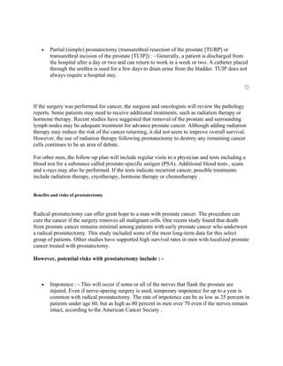 Prostectomy | DOC