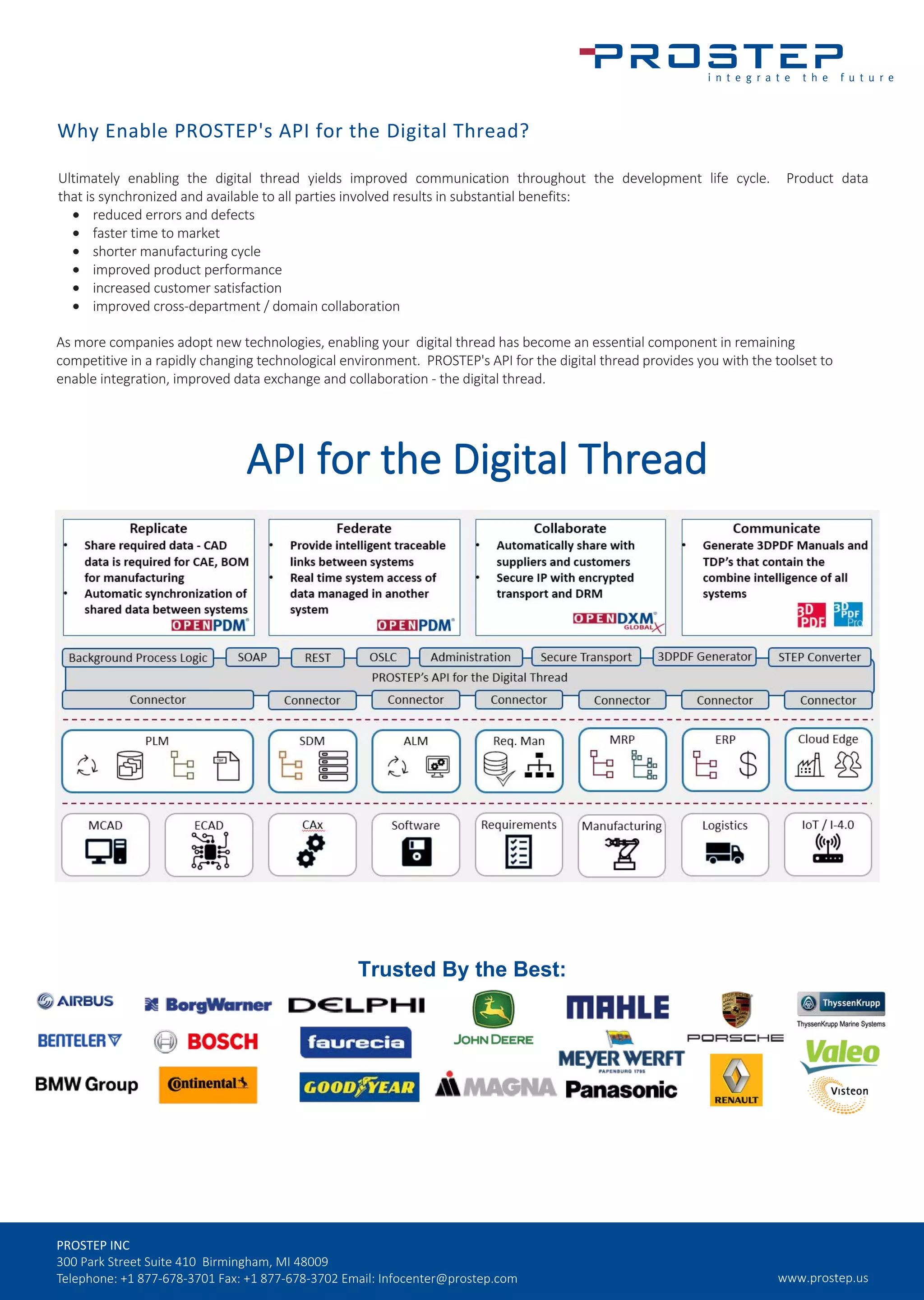 PROSTEP Api for the Digital Thread | PDF
