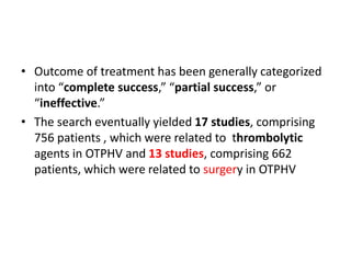 Prosthetic valve thrombosis | PPT