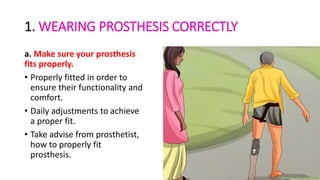 Prostheis care | PPTX