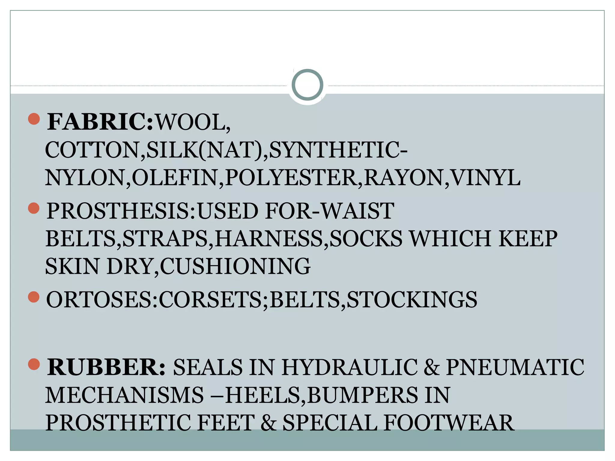 Prosthesis and orthotics | PPT